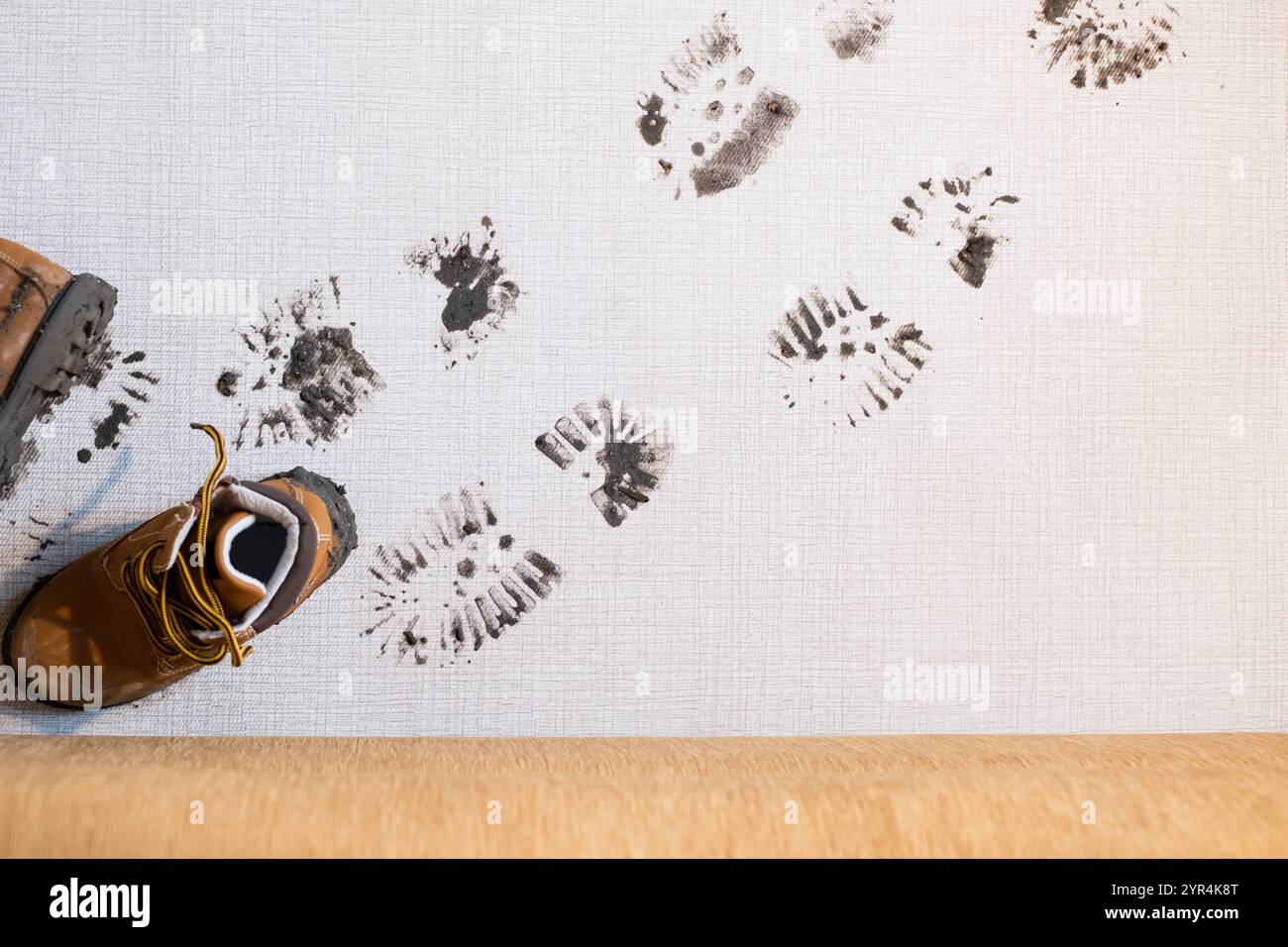 Muddy Footprint Background Mud Footprints Footprint Free Photo On