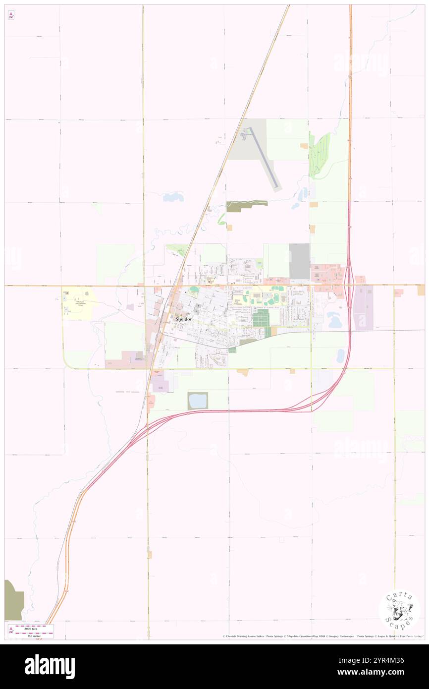 Sheldon iowa map Cut Out Stock Images & Pictures - Alamy