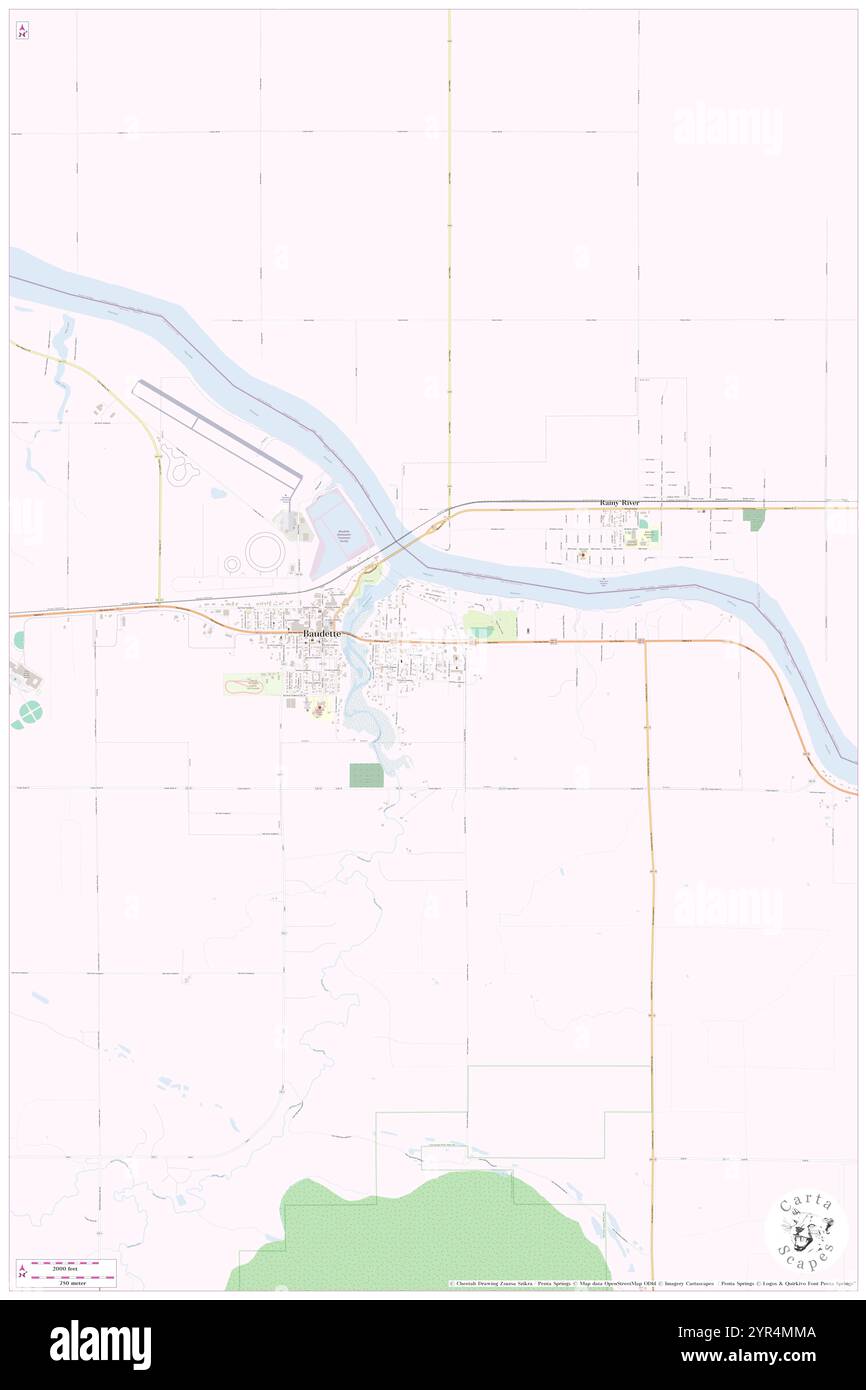 Baudette map hi-res stock photography and images - Alamy