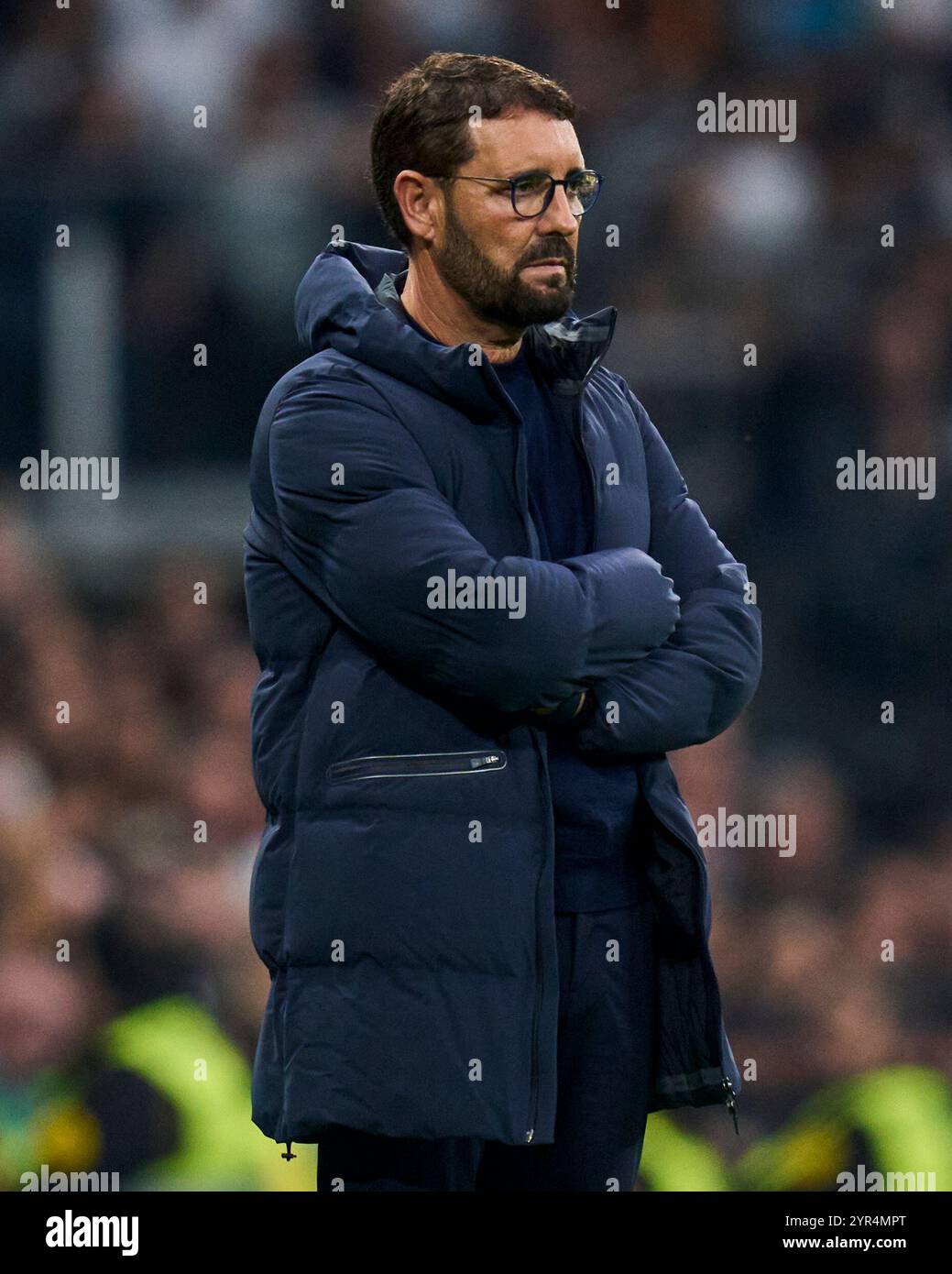 Getafe CF head coach Pepe Bordalas during the La Liga EA Sports match ...