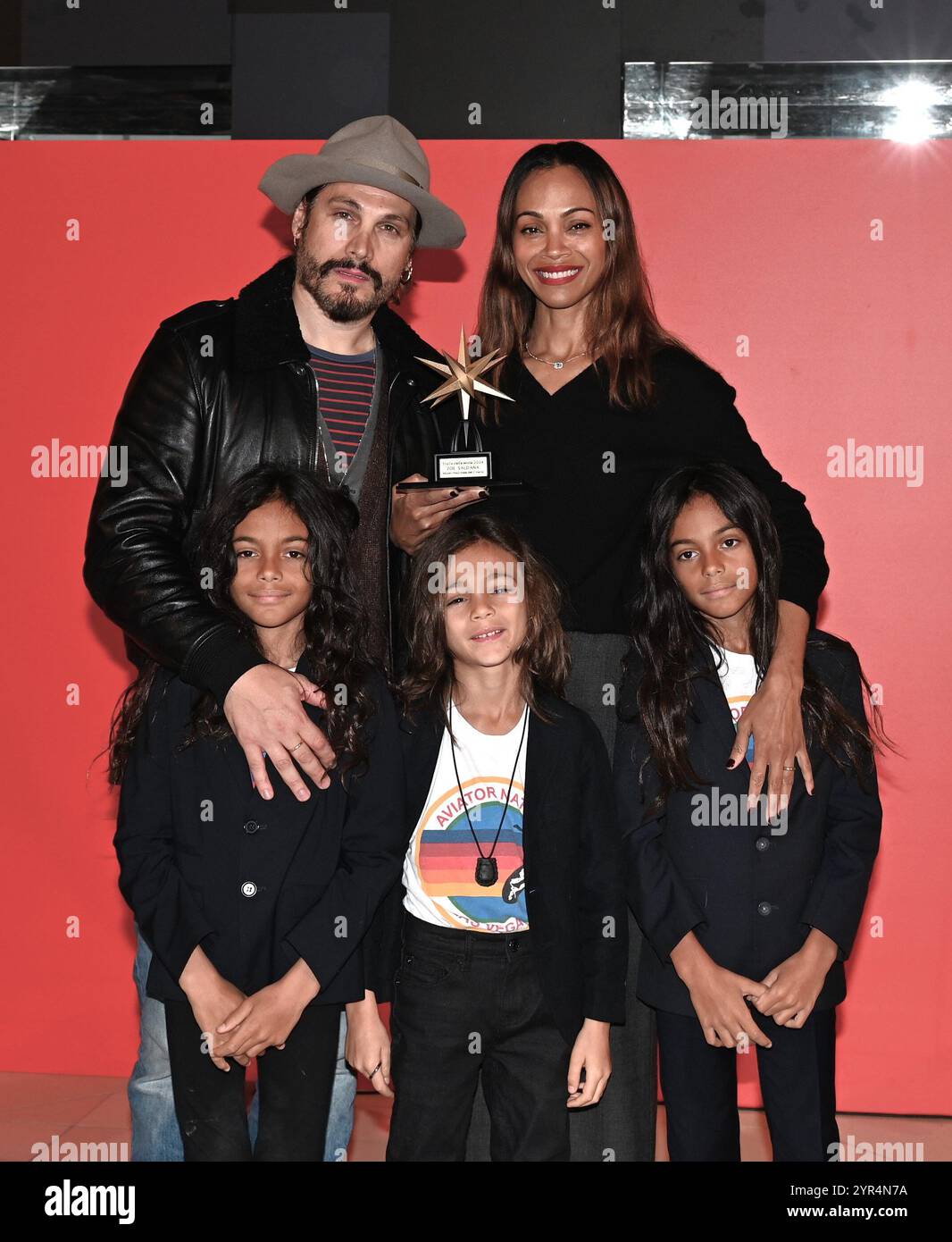 Turin, Italy Zoe Saldana receives the Stella della Mole Award at the ...