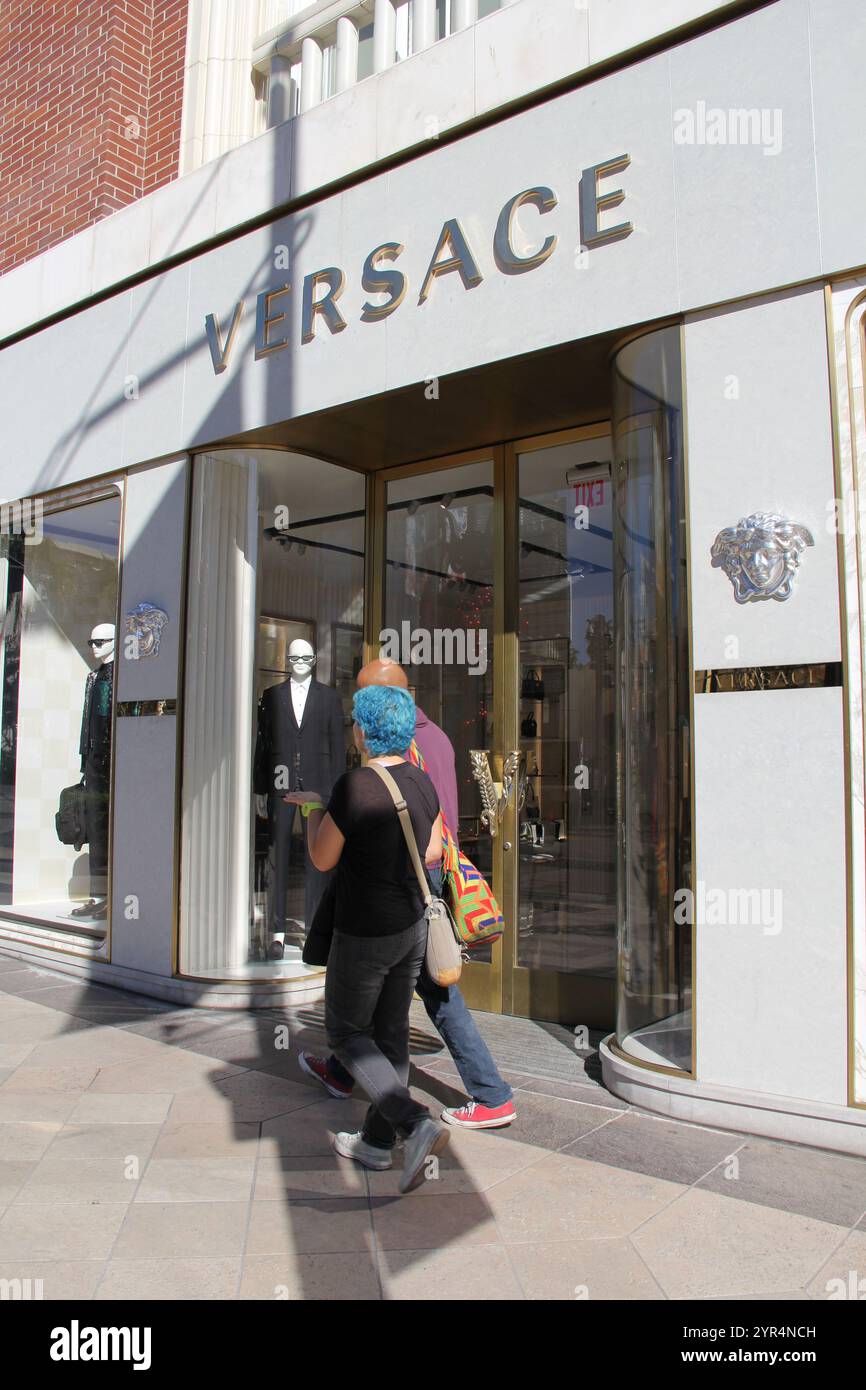 Versace Exterior Storefront Rodeo Drive Beverly Hills Luxury Retail ...