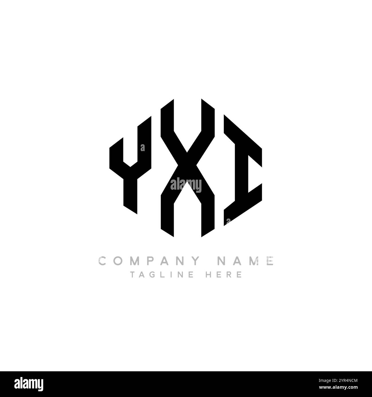 Yxi logo design hi-res stock photography and images - Alamy