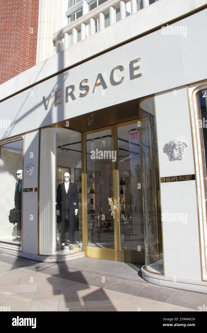 Versace Exterior Storefront Rodeo Drive Beverly Hills Luxury Retail ...