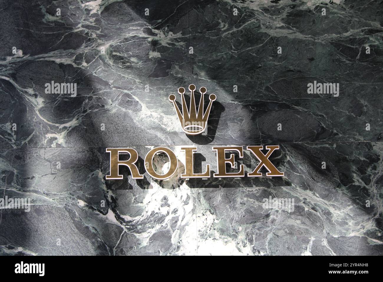 Rolex Sign Brand Exterior Storefront Rodeo Drive Beverly Hills Luxury ...