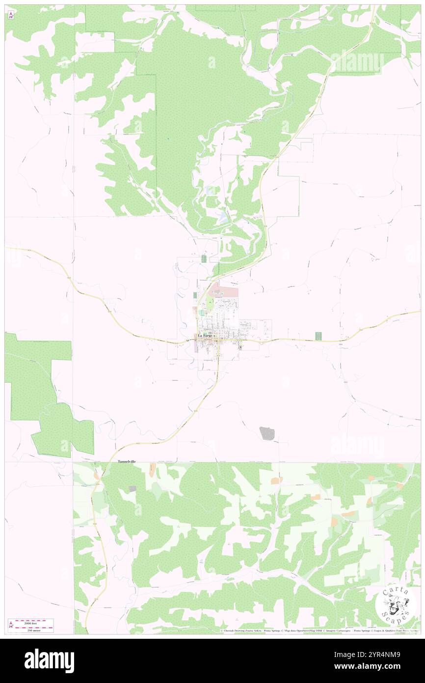 Map of la farge wisconsin hi-res stock photography and images - Alamy