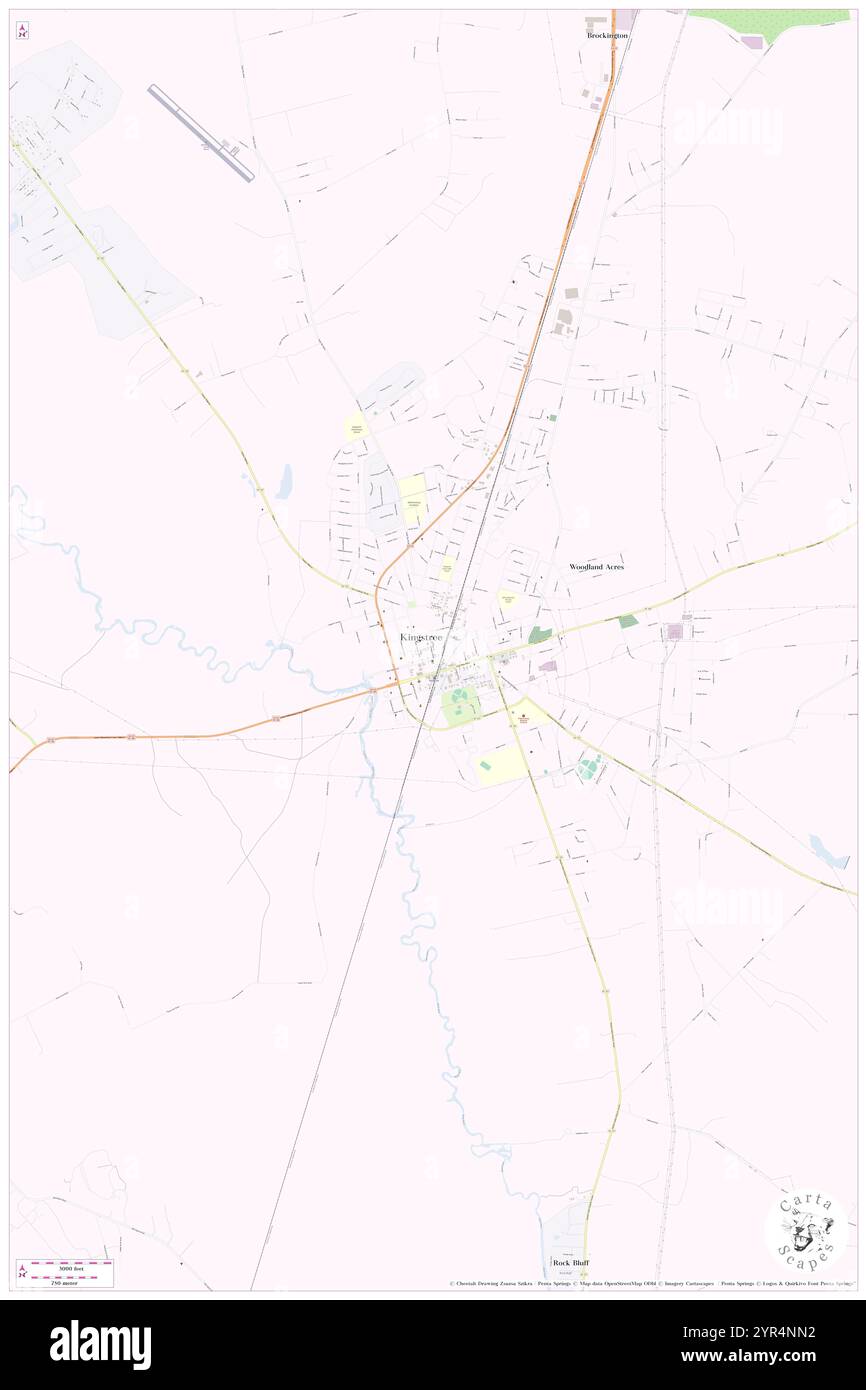 Map of kingstree Cut Out Stock Images & Pictures - Alamy