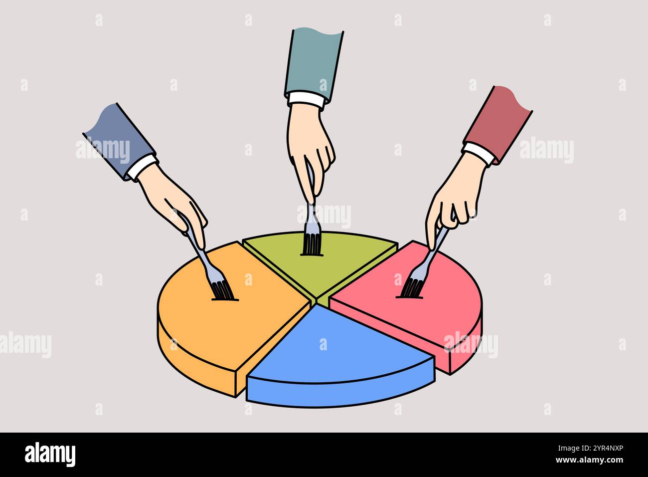 Market segmentation and distribution of parts of diagram between ...