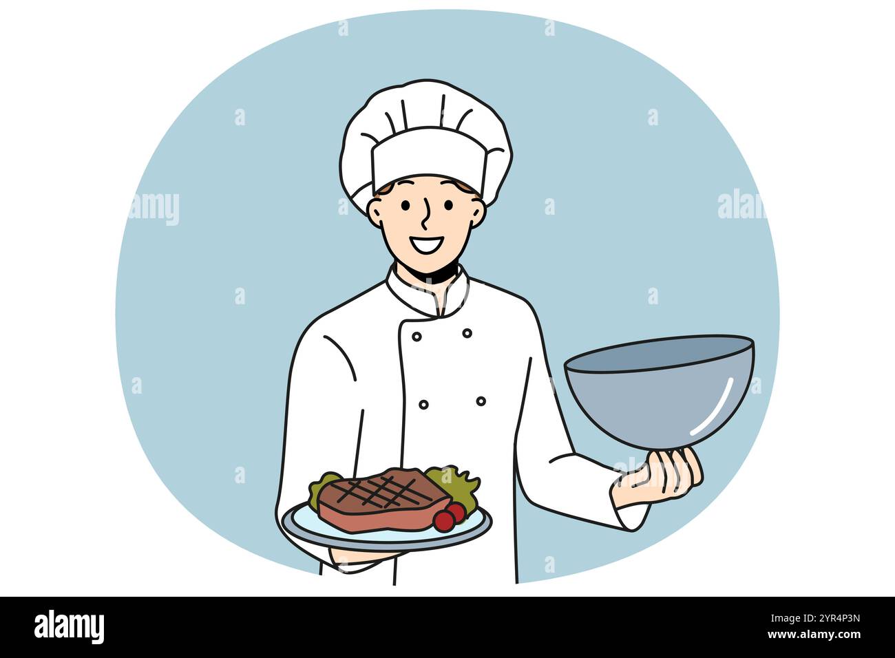 How to cook ribeye Stock Vector Images - Alamy
