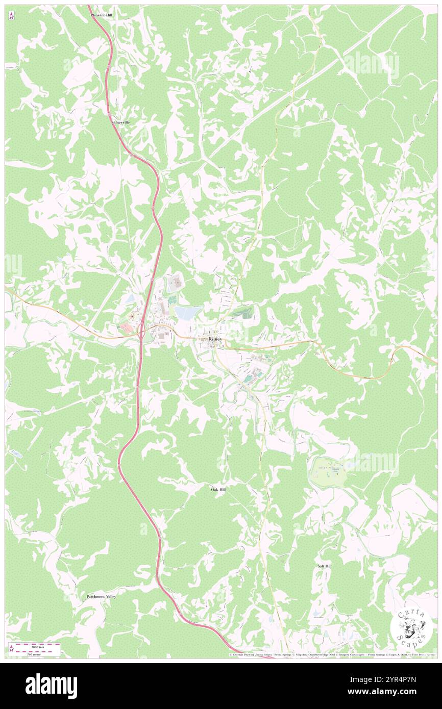 Map of ripley virginia Cut Out Stock Images & Pictures - Alamy