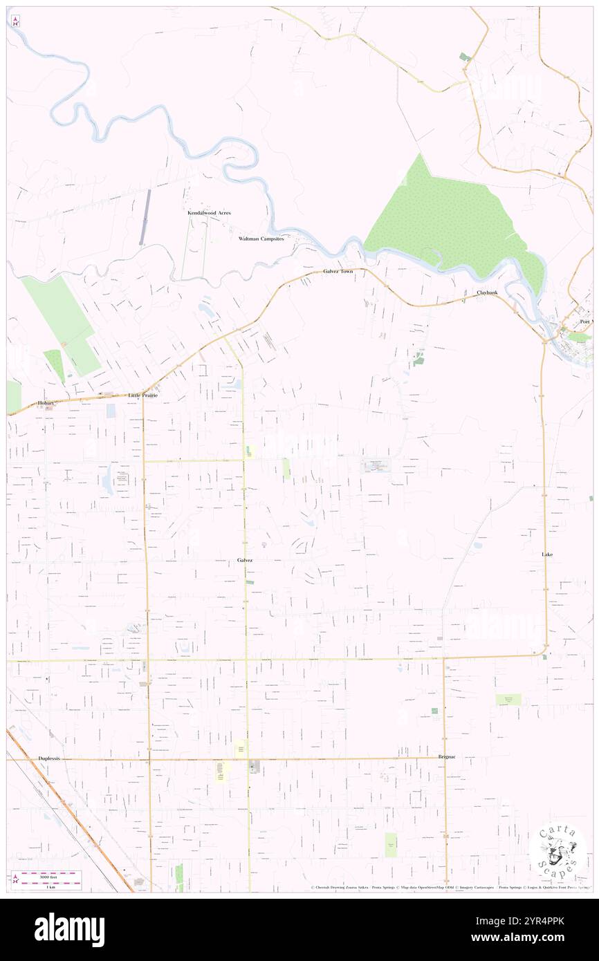 Ascension parish map hi-res stock photography and images - Alamy