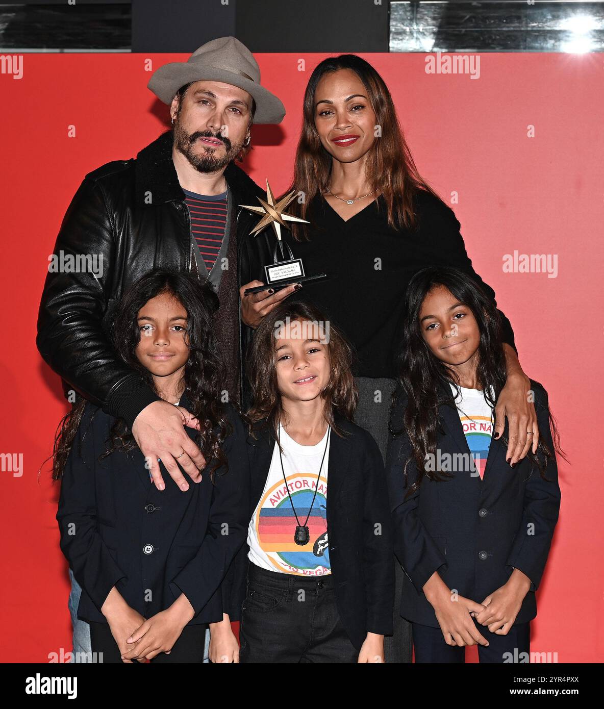 Turin, Italy Zoe Saldana receives the Stella della Mole Award at the ...