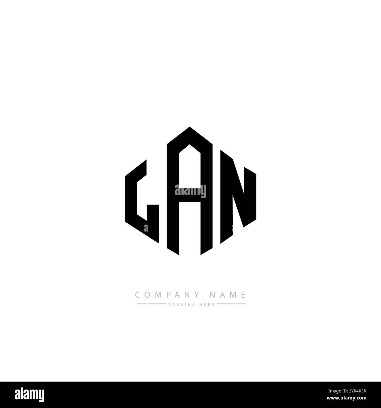 Lan hexagon Stock Vector Images - Alamy
