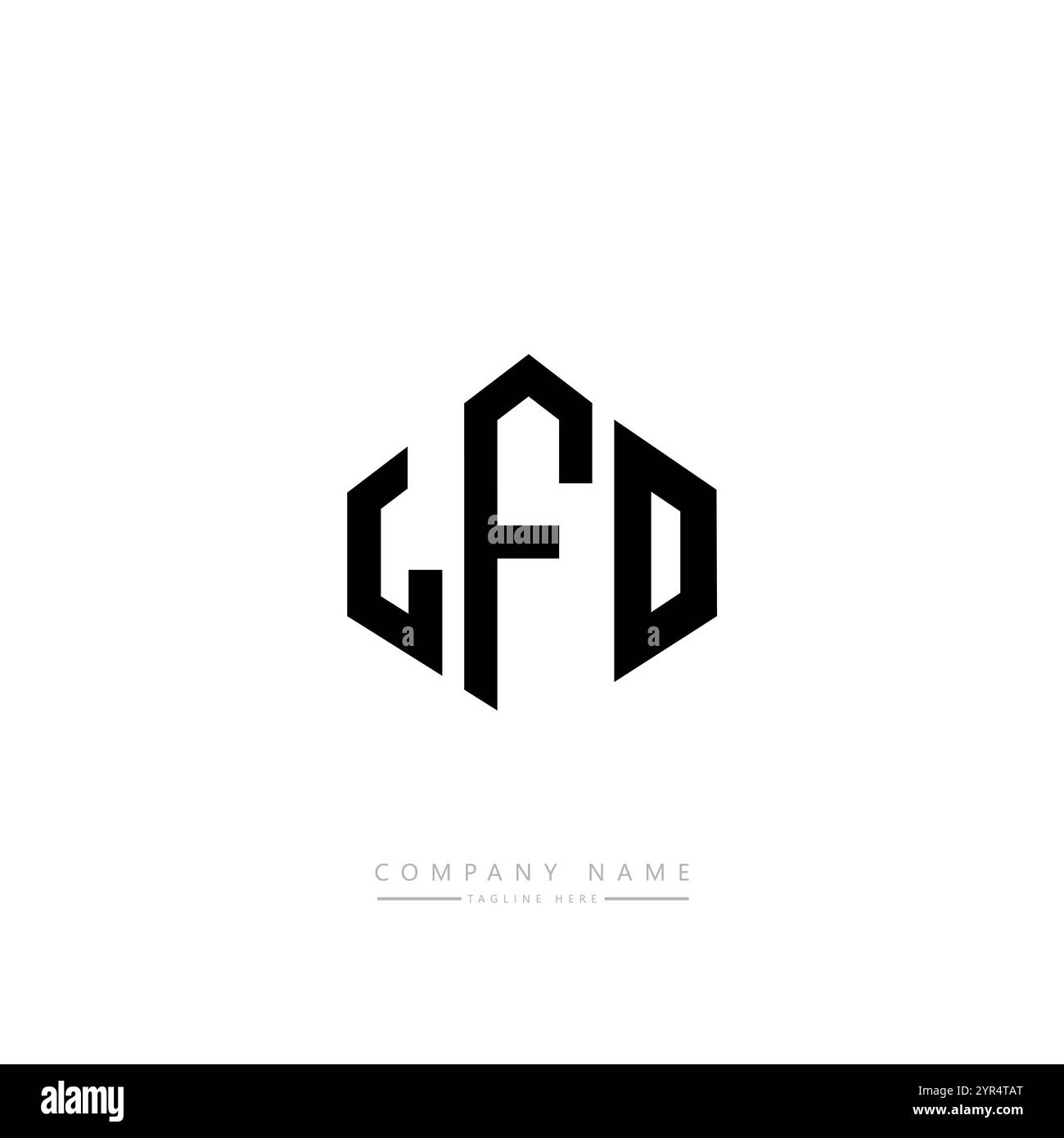 LFO letter logo design with polygon shape. LFO polygon and cube shape ...