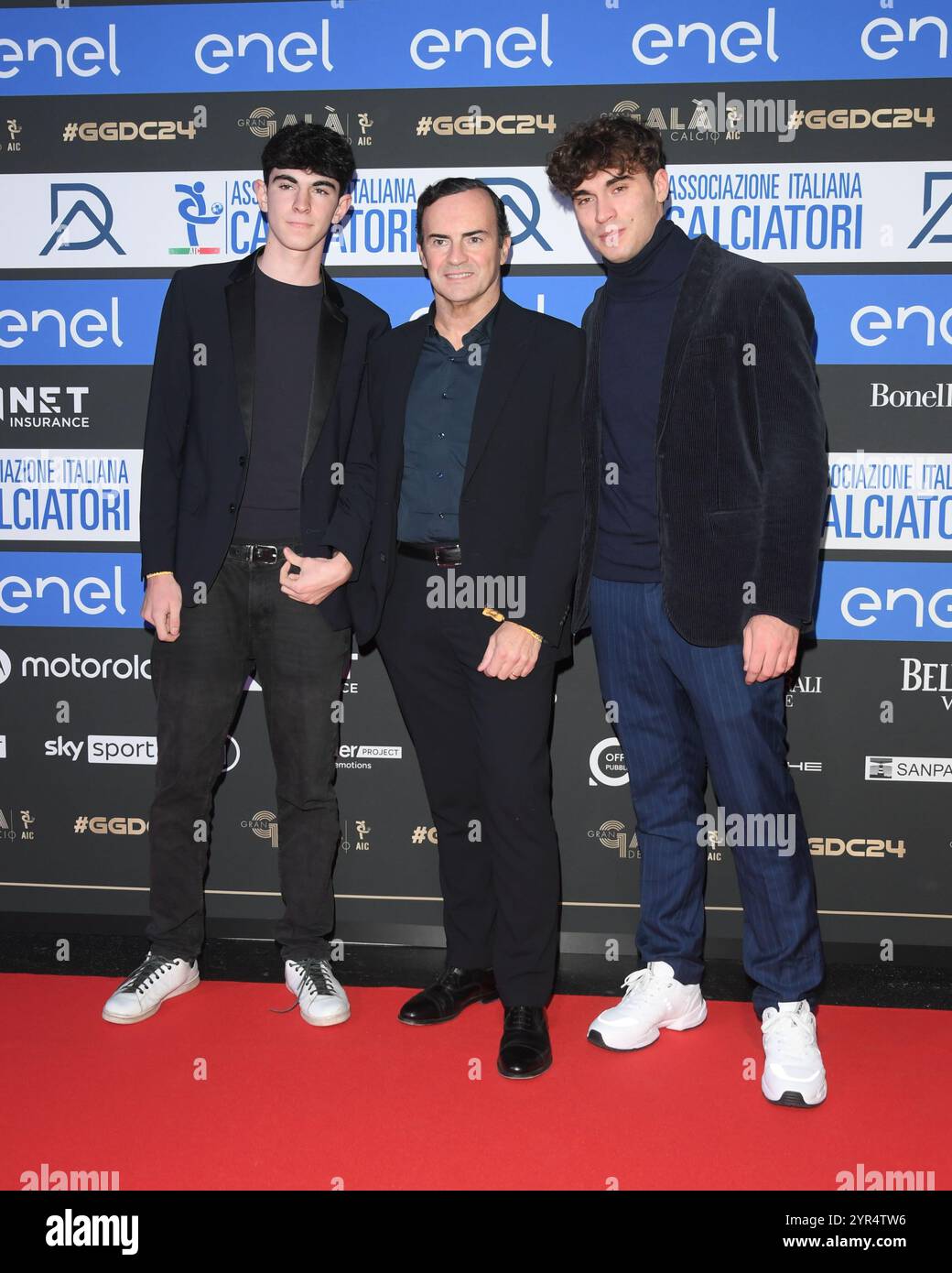 Milano, Red Carpet “Galà del calcio AIC” 2024 - Alessandro Araimo coi ...