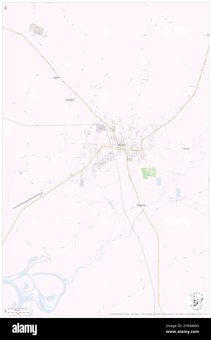 Map of aliceville Cut Out Stock Images & Pictures - Alamy