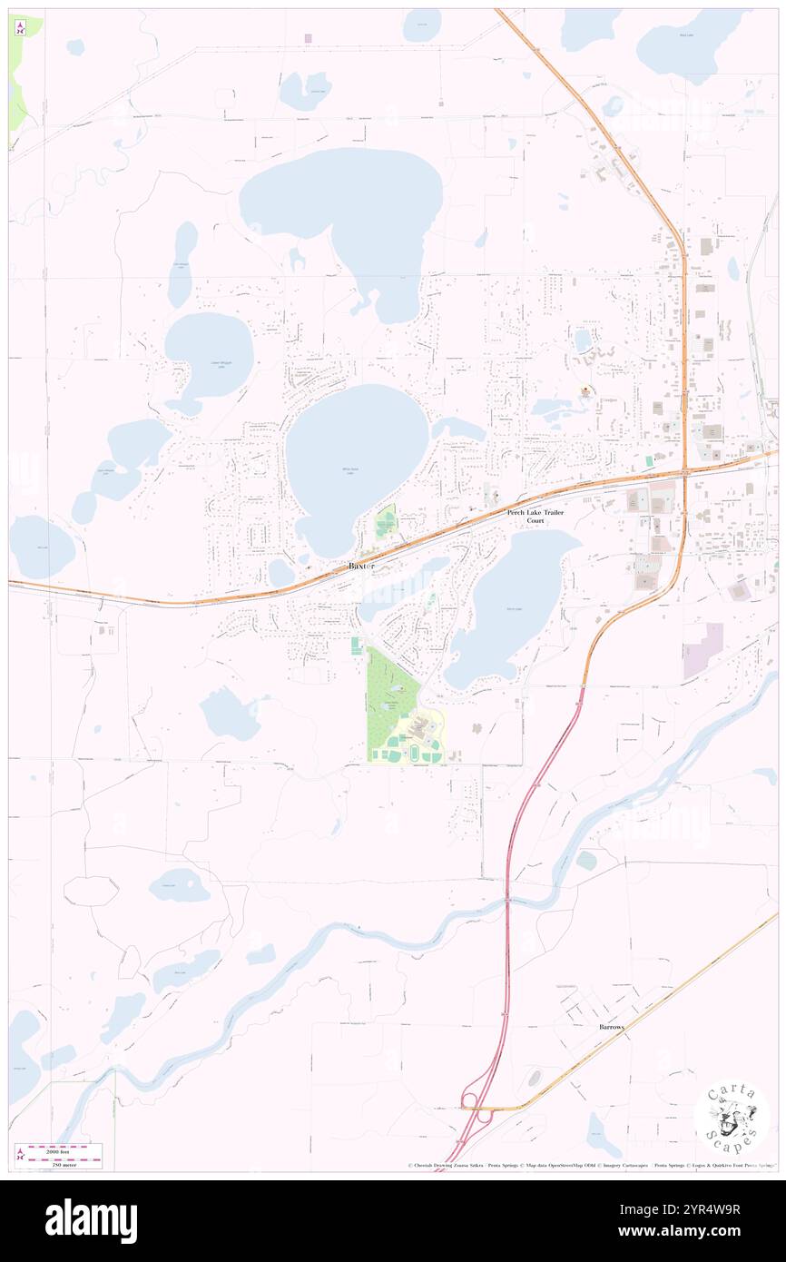 Map of baxter minnesota hi-res stock photography and images - Alamy