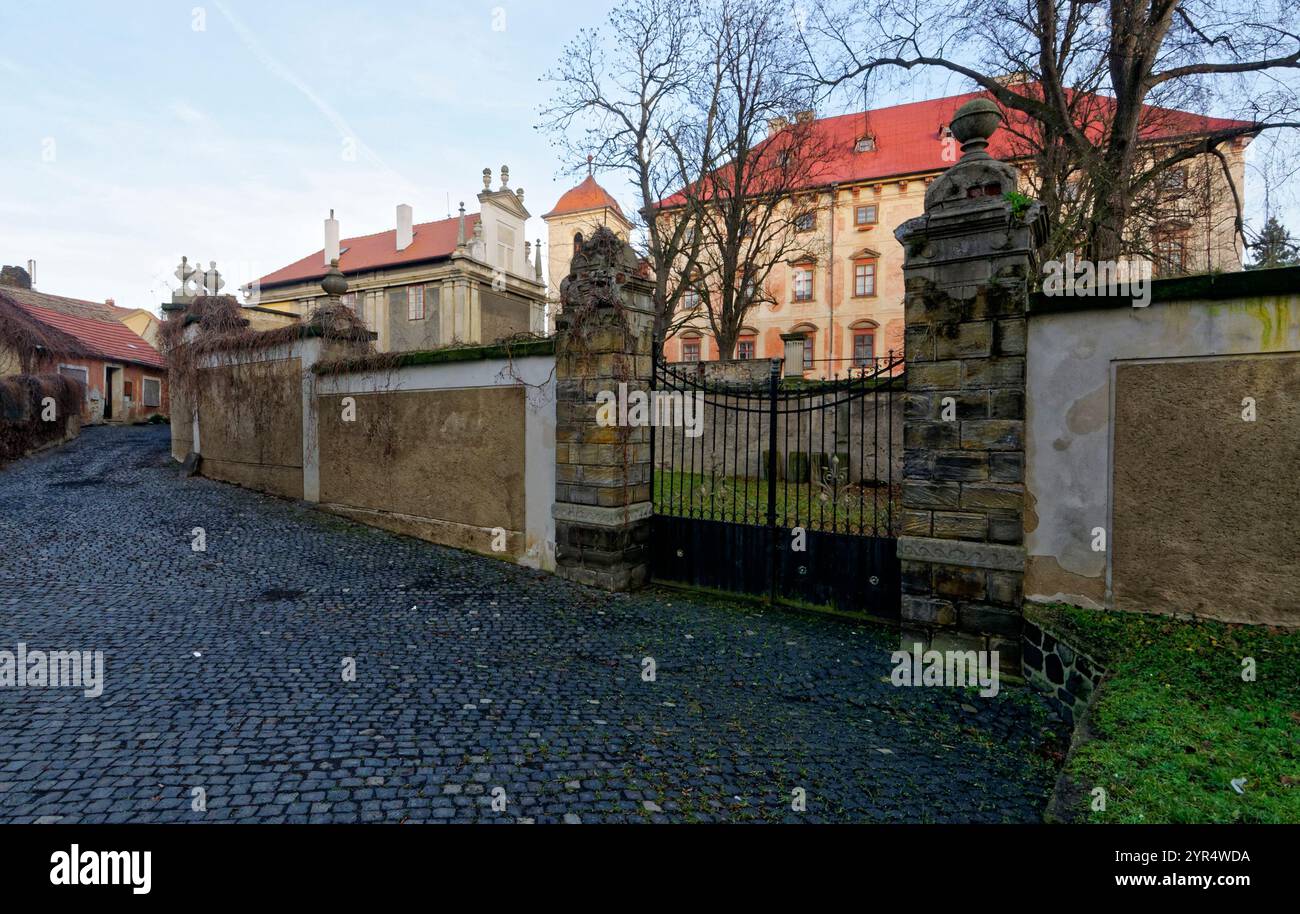 Libochovický zámek a jeho okolí / Libochovice Castle and its surroundings Stock Photo - Alamy