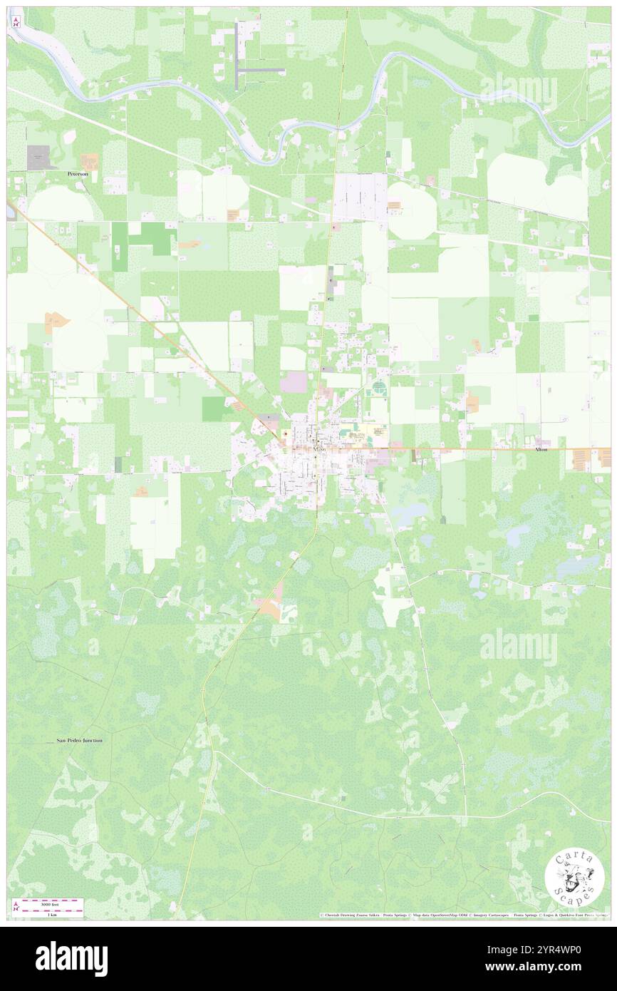 Map of mayo florida Cut Out Stock Images & Pictures - Alamy