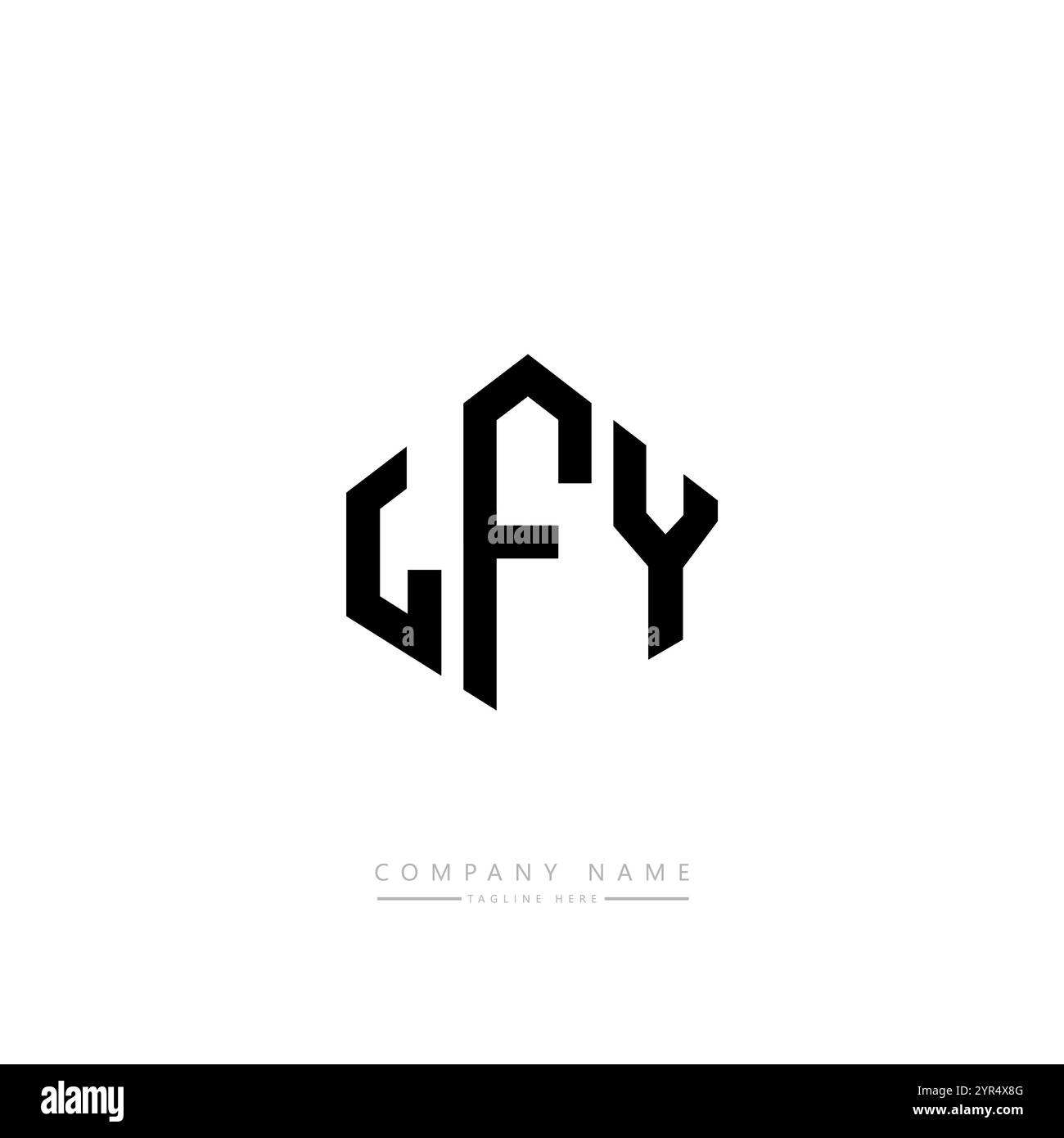 Lfy logo design Black and White Stock Photos & Images - Alamy