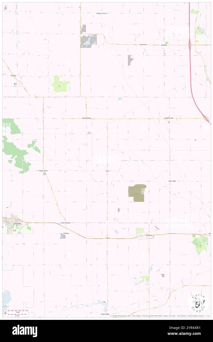 Map of franklin wisconsin Cut Out Stock Images & Pictures - Alamy