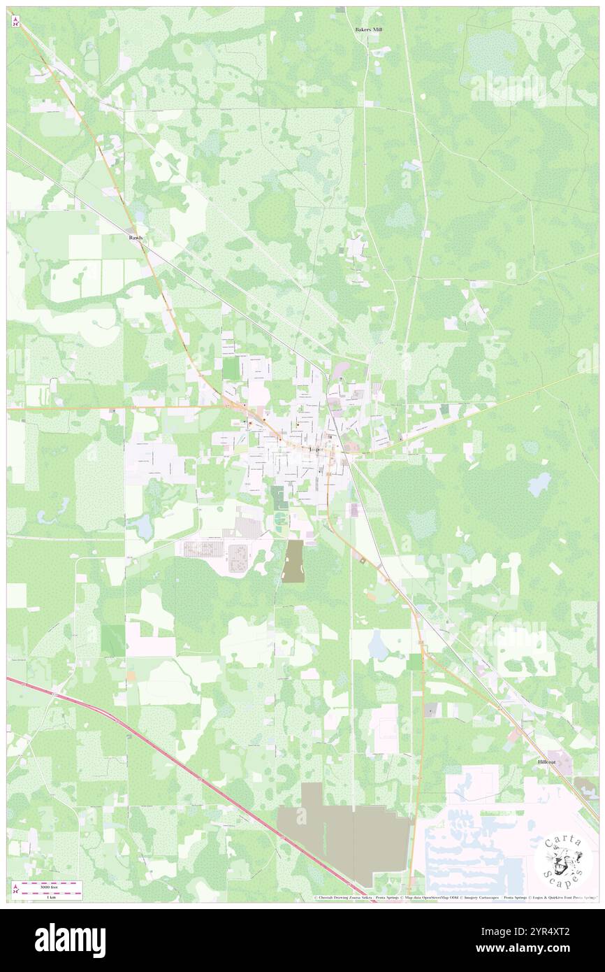 Hamilton florida map hi-res stock photography and images - Alamy