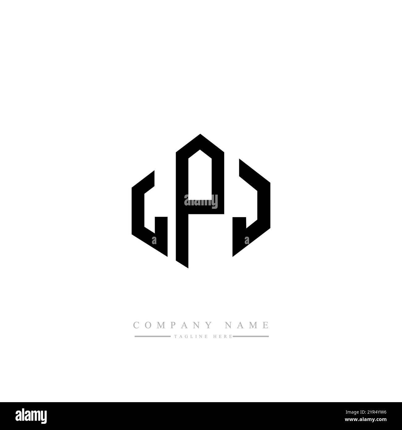 Lpj monogram Stock Vector Images - Alamy