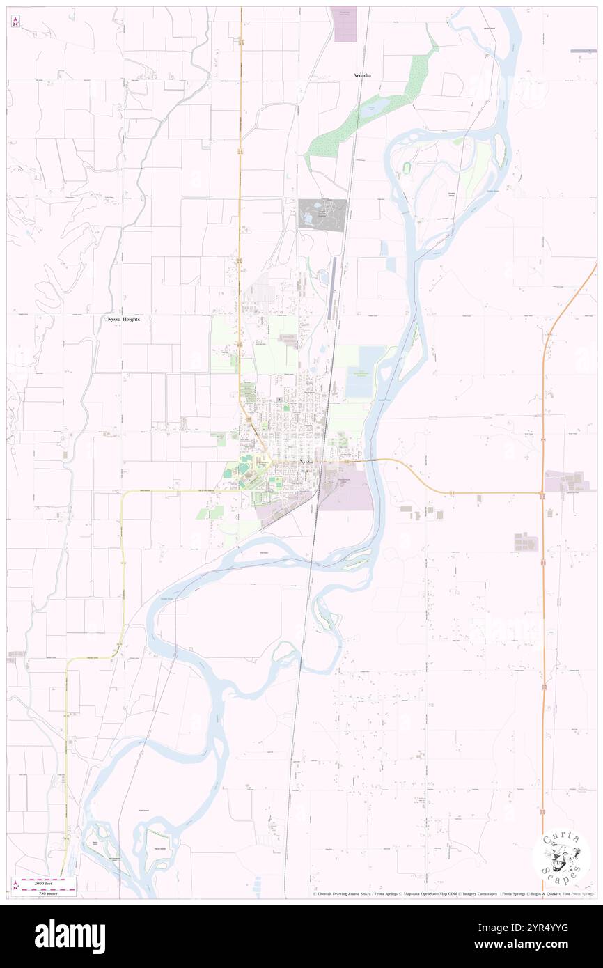 Nyssa map Cut Out Stock Images & Pictures - Alamy