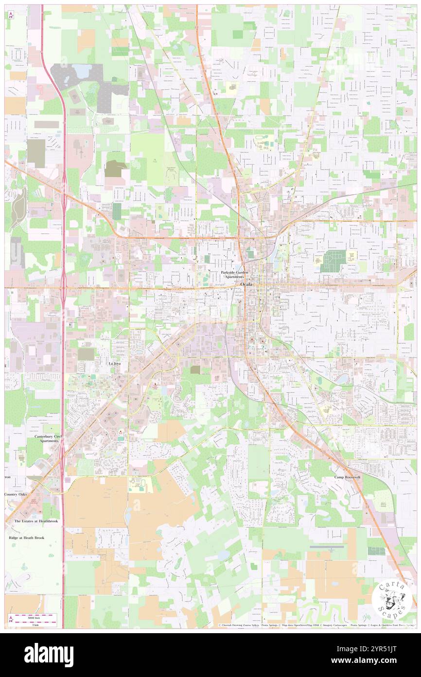 Map of ocala Cut Out Stock Images & Pictures - Alamy