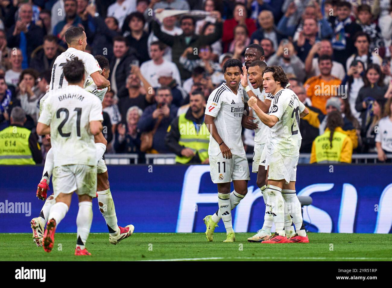 Madrid, Spain. 01st Dec, 2024. Kylian Mbappe of Real Madrid CF during ...