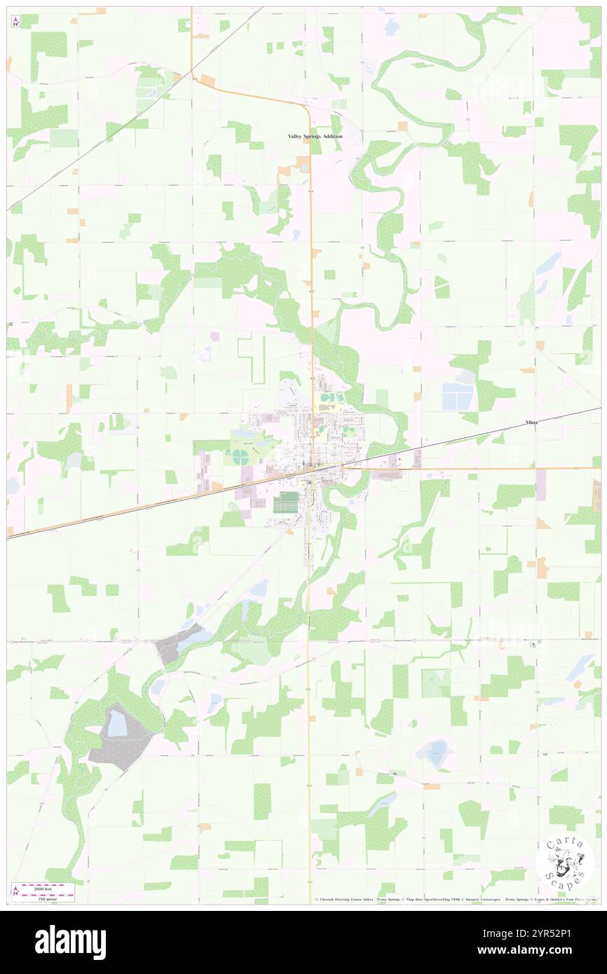 Map of edgerton ohio Cut Out Stock Images & Pictures - Alamy