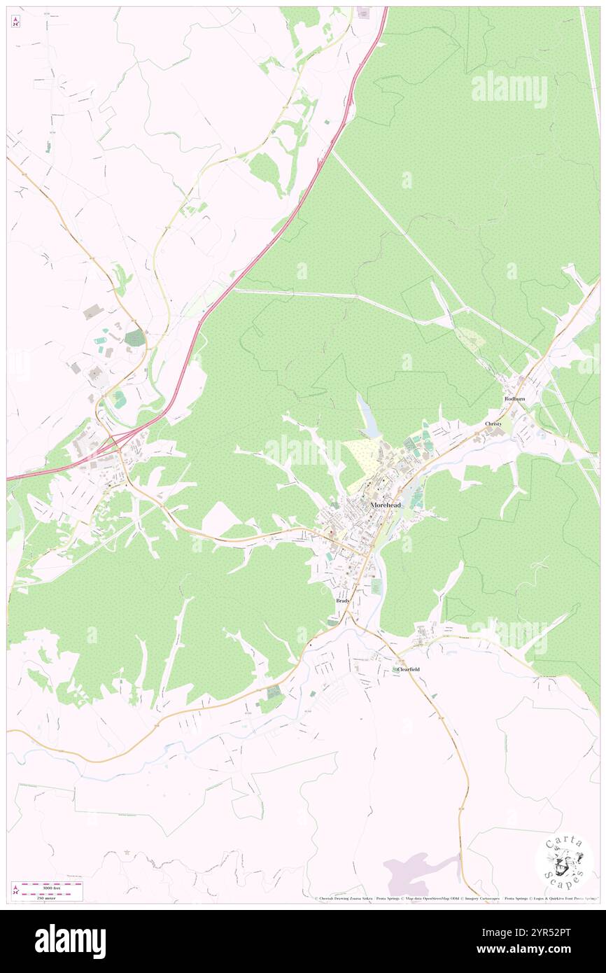 Map of morehead kentucky Cut Out Stock Images & Pictures - Alamy