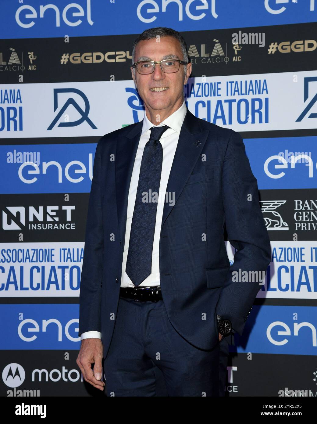 Milano, Red Carpet “Galà del calcio AIC” 2024 - Beppe Bergomi Stock ...