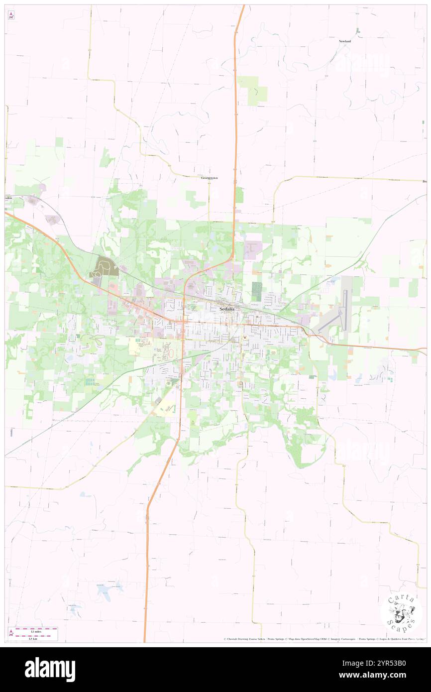 Map of sedalia missouri Cut Out Stock Images & Pictures - Alamy