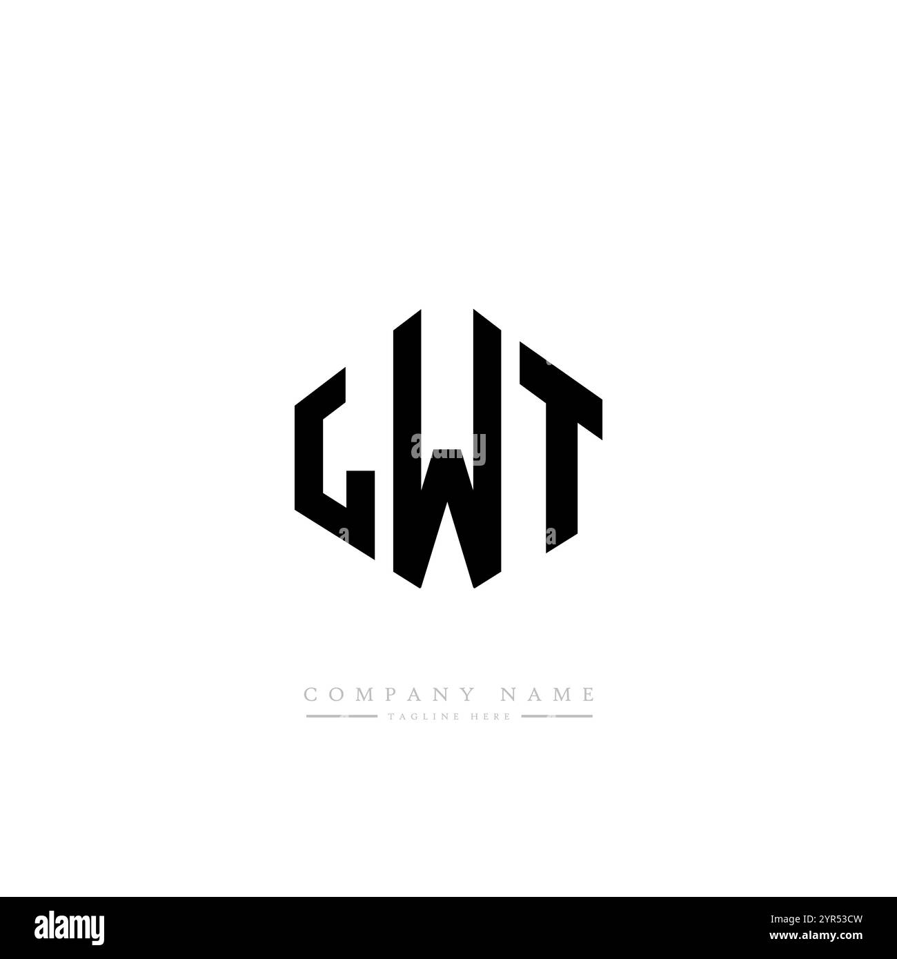 LWT letter logo design with polygon shape. LWT polygon and cube shape ...