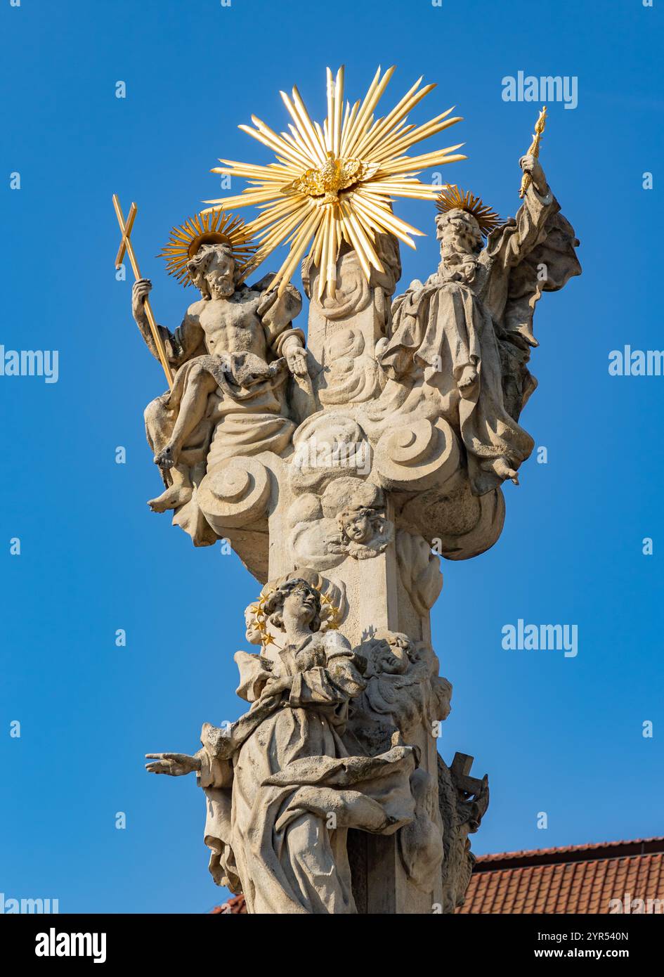 A picture of the Holy Trinity Column in Brno Stock Photo - Alamy