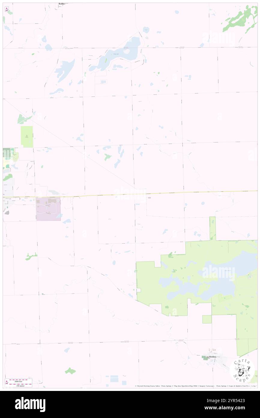 Map of hudson michigan Cut Out Stock Images & Pictures - Alamy