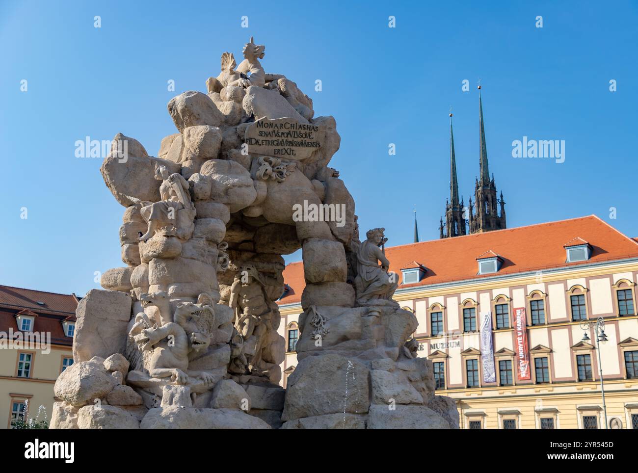 A picture of the Parnassus Fountain at the Cabbage Market Square, in ...