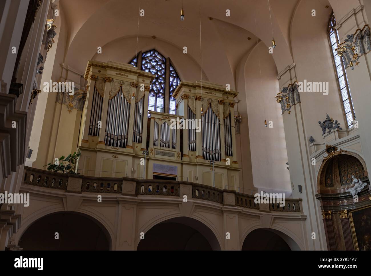 A picture of the pipe organ in the Cathedral of Saint Peter and Paul ...