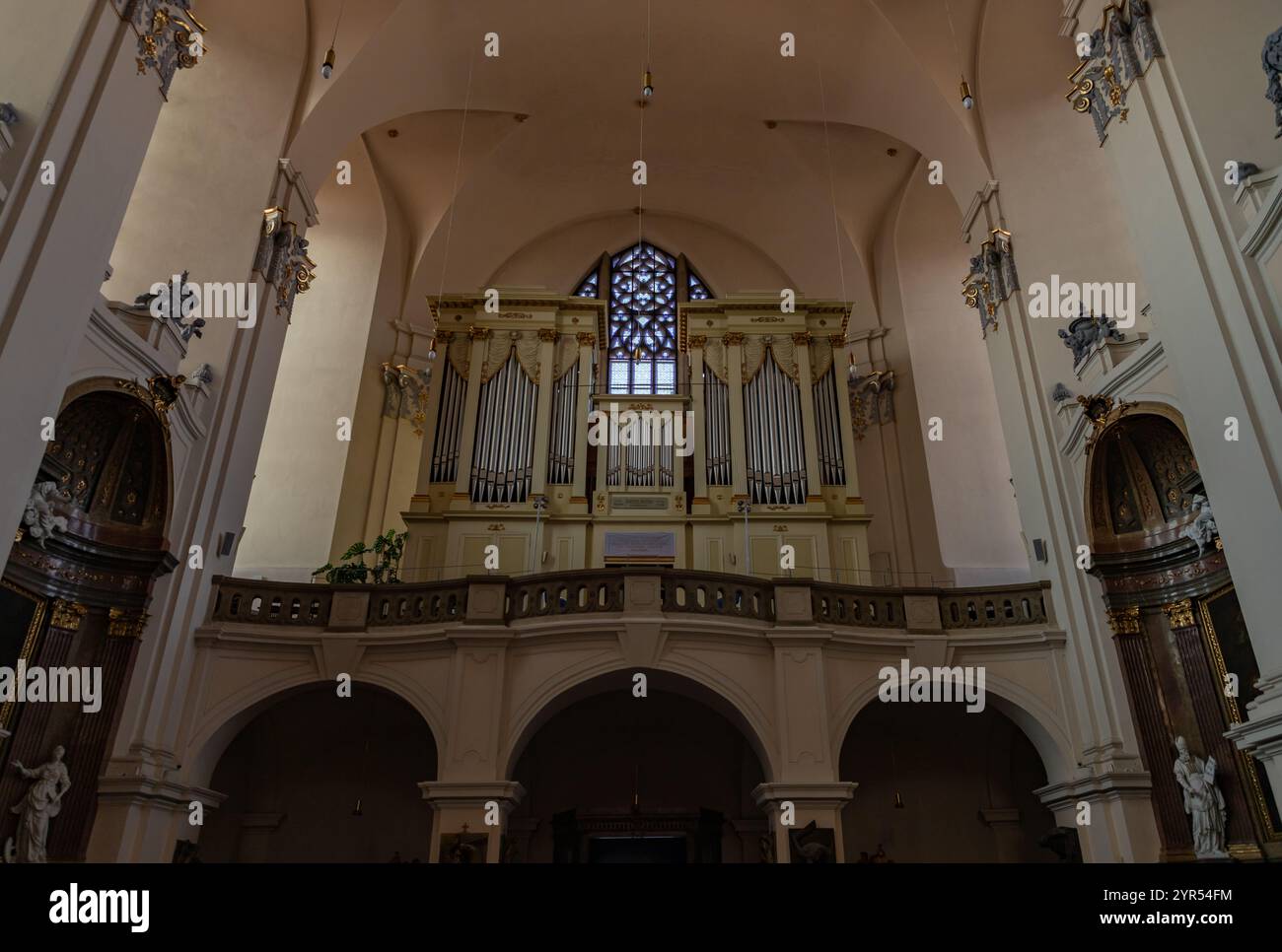 A picture of the pipe organ in the Cathedral of Saint Peter and Paul ...