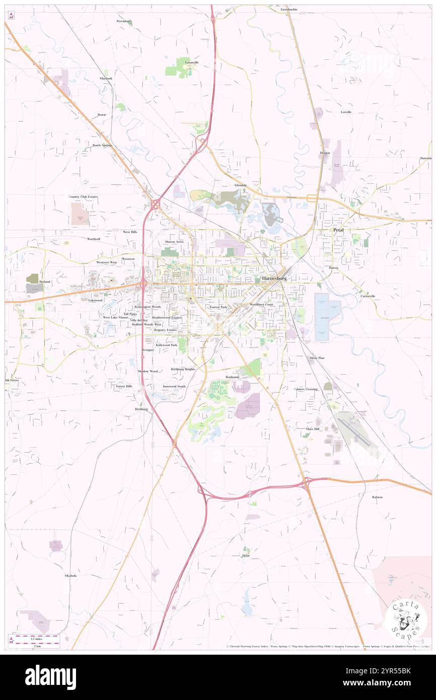 Map of forrest city Cut Out Stock Images & Pictures - Alamy