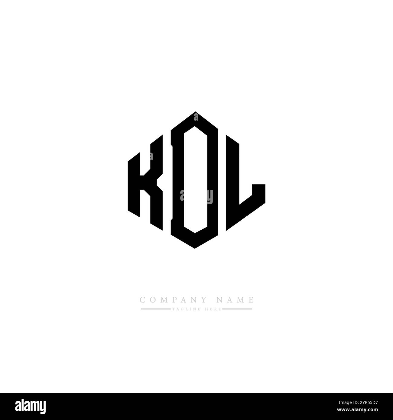 KDL letter logo design with polygon shape. KDL polygon and cube shape ...