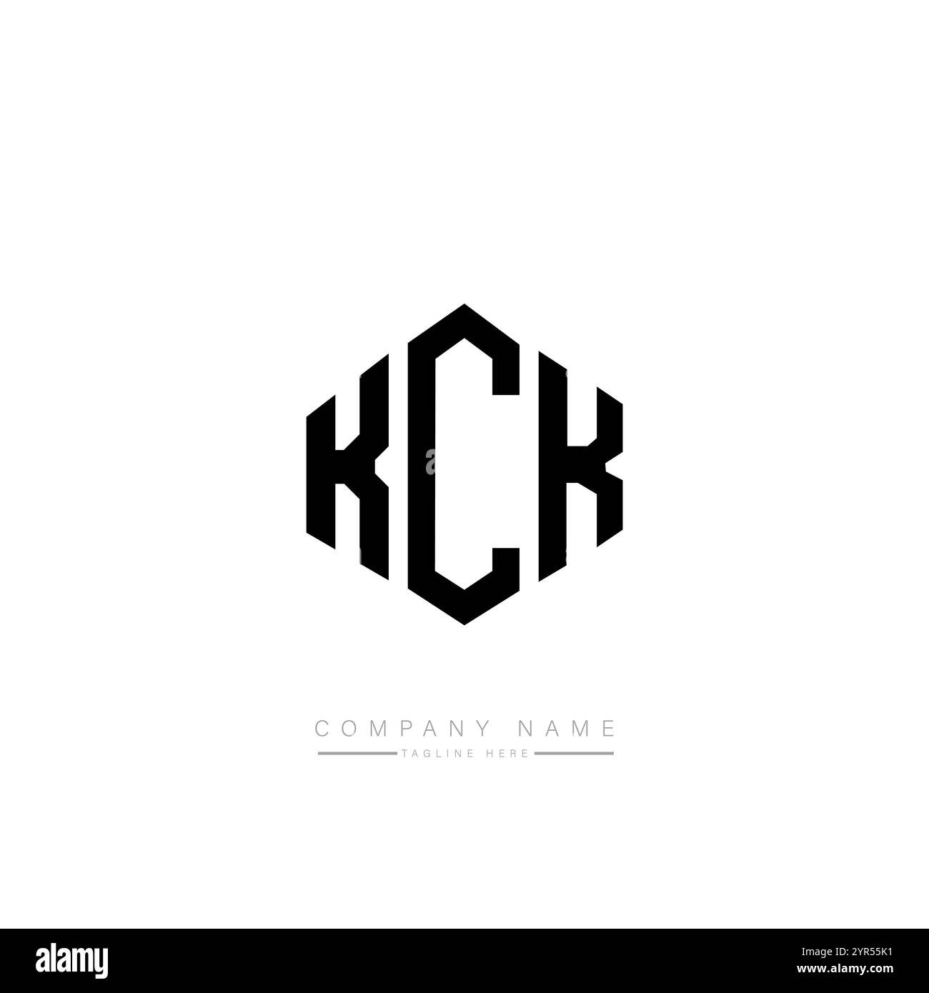 KCK letter logo design with polygon shape. KCK polygon and cube shape ...