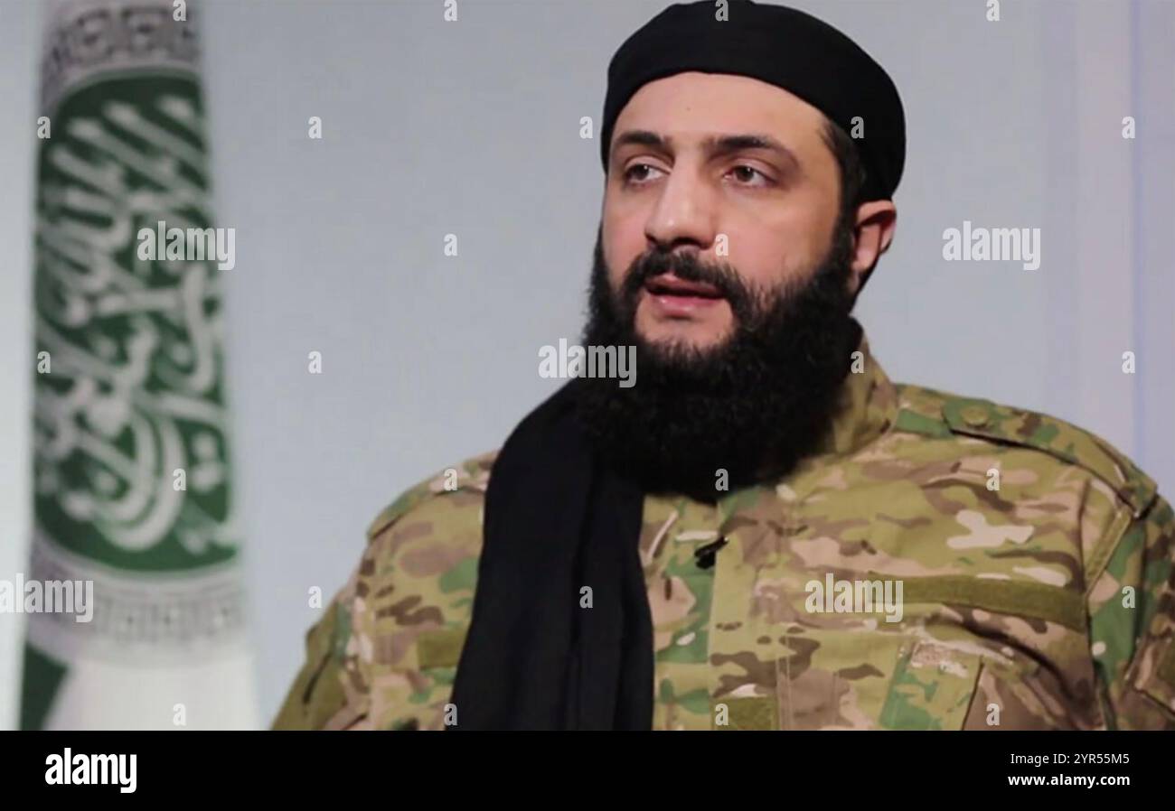 ABU MOHAMMAD al-JULANI as Syrian militant leader of Tahrir al-Sham In ...