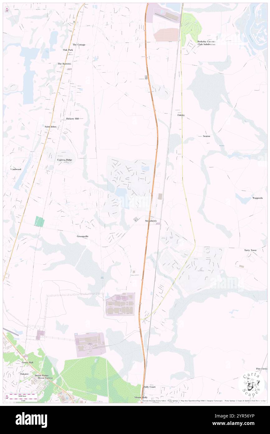 Map of moncks corner Cut Out Stock Images & Pictures - Alamy