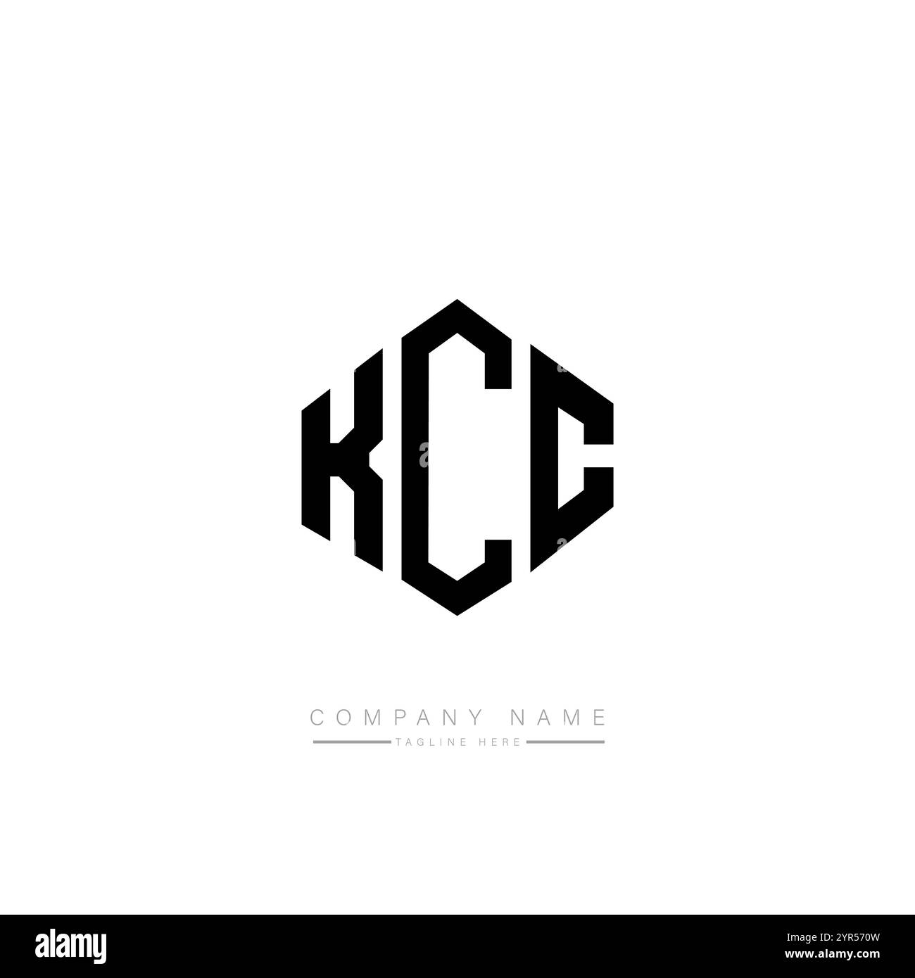 KCC letter logo design with polygon shape. KCC polygon and cube shape ...