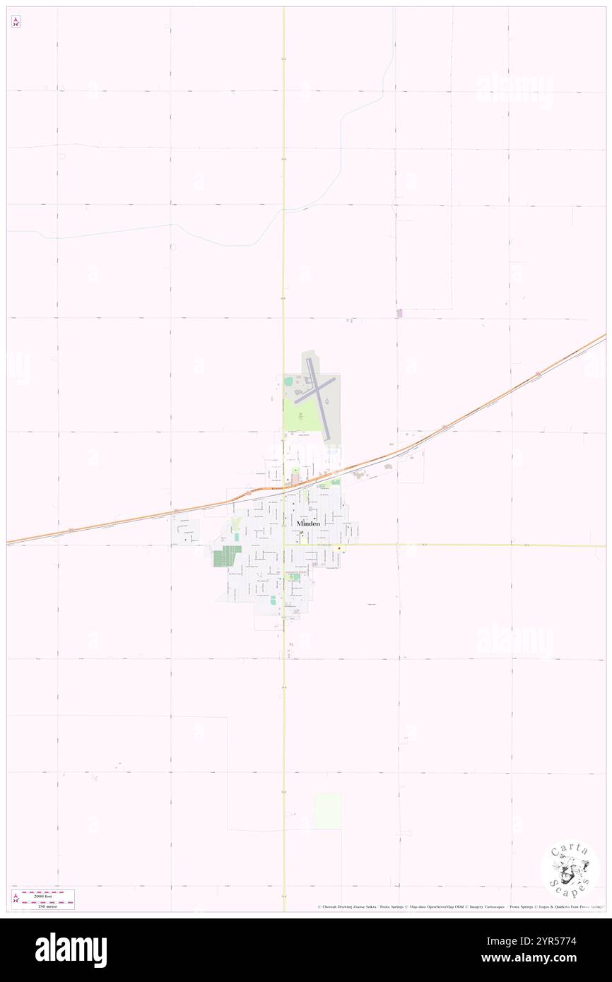 Map of kearney nebraska Cut Out Stock Images & Pictures - Alamy