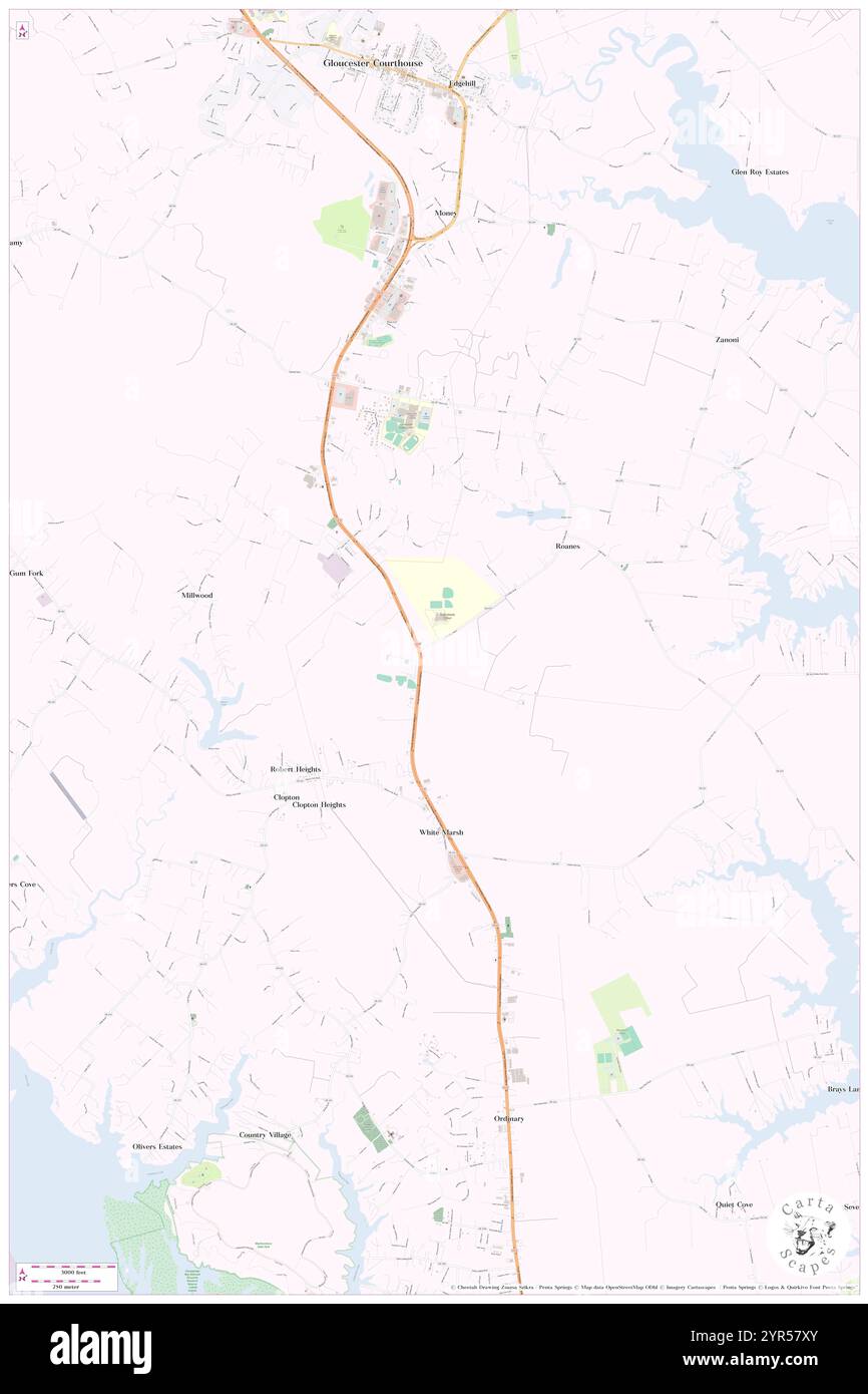 Map of abingdon virginia Cut Out Stock Images & Pictures - Alamy