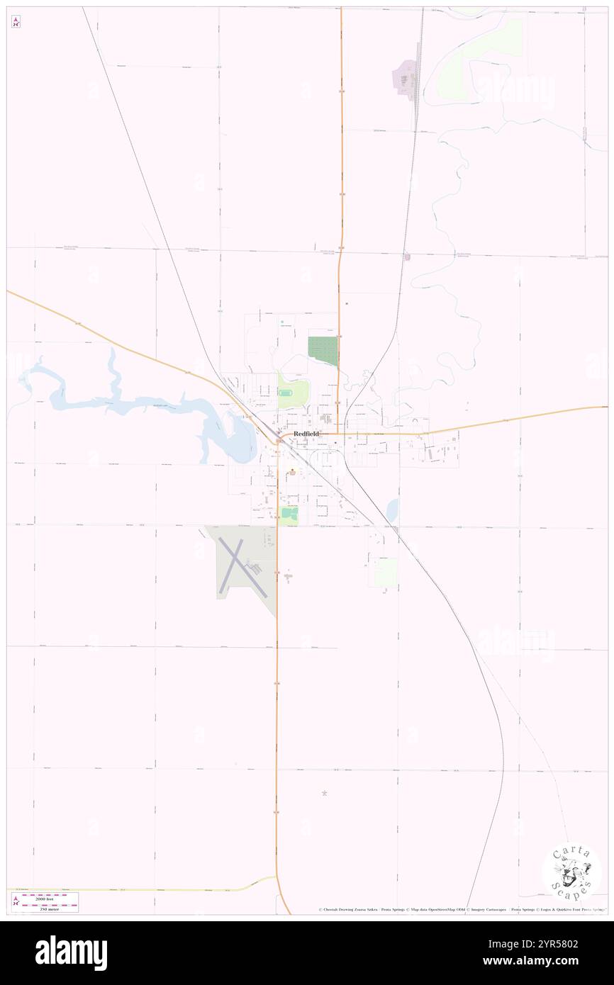 Redfield south dakota map Cut Out Stock Images & Pictures - Alamy