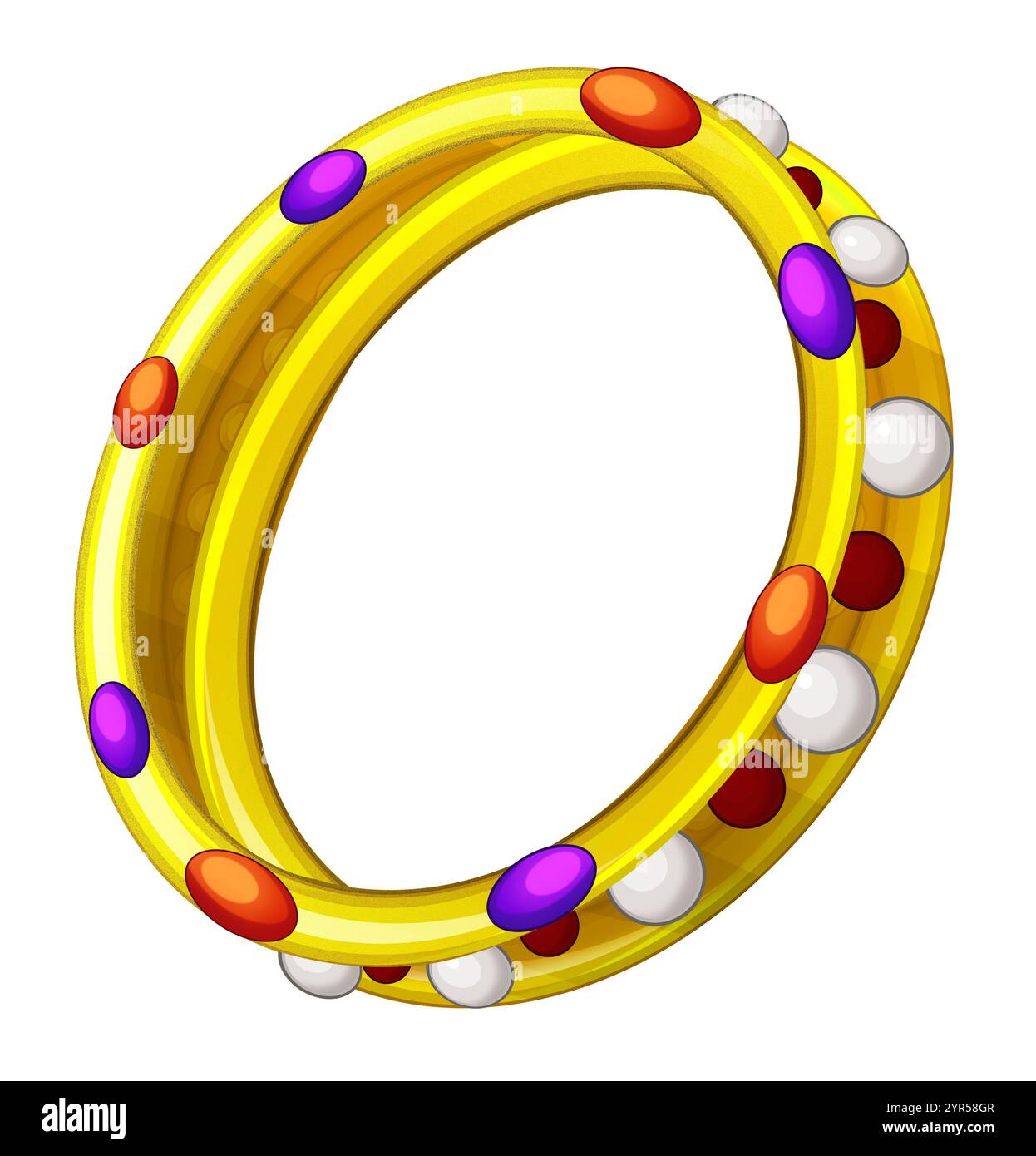 Cartoon element ring or bracelet isolated illustration for kids Stock ...